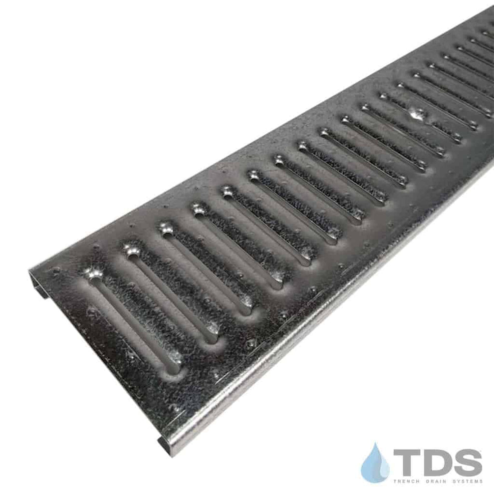 POLYCAST DG0640 Class A Slotted Galvanized 5.25" x 48" Grate – Trench ...