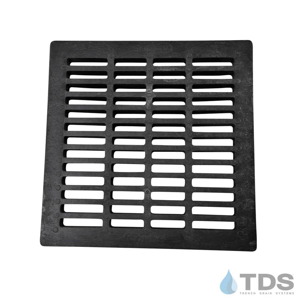 NDS 2411 Class B Slotted HDPE 24" x 24" Grate - BLACK – Trench Drain Grates