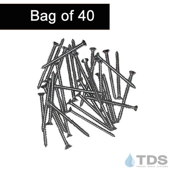 NDS 839 Screws for Pro Series 5 and Spee-D QTY.40 – Trench Drain Grates