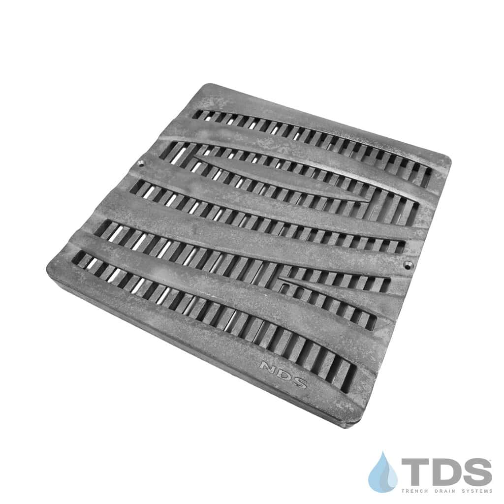 NDS 1224CI Class B ADA Compliant Wave Cast Iron 12" x 12" Grate - RAW ...