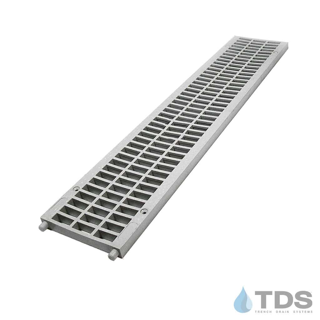 NDS 714 Class B Slotted HDPE 3" x 20" Grate - Light Gray – Trench Drain ...
