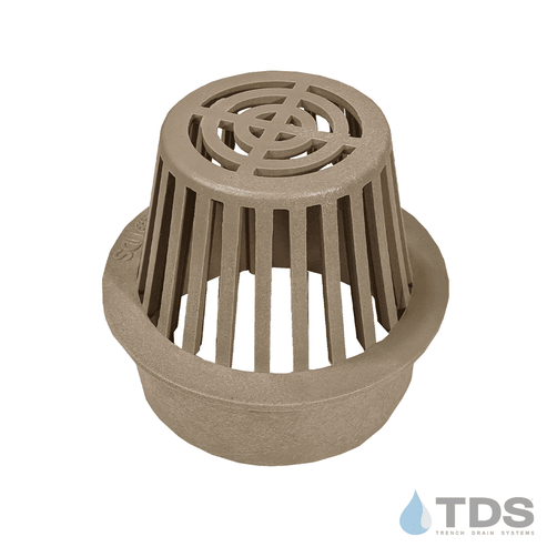 NDS090S Atrium HDPE 6" Dia. Grate - Sand – Trench Drain Grates