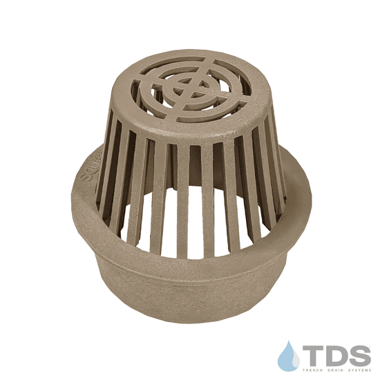NDS090S Atrium HDPE 6" Dia. Grate - Sand – Trench Drain Grates