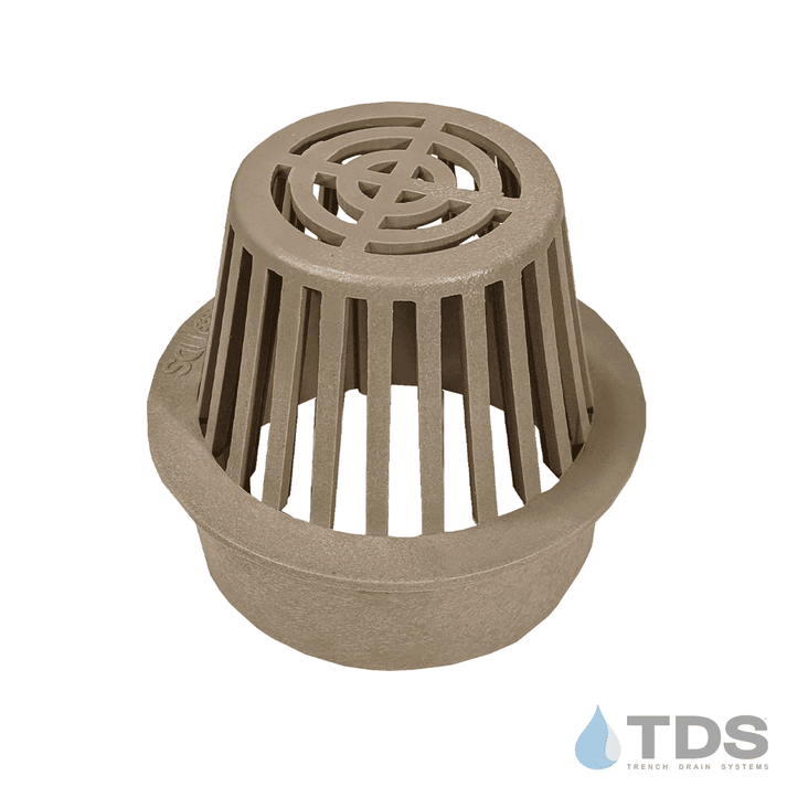 NDS090S Atrium HDPE 6" Dia. Grate - Sand – Trench Drain Grates