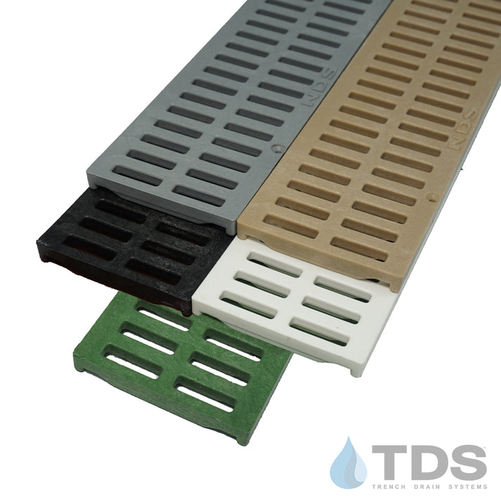 NDS Mini Channel Slotted ADA Compliant Heel-Proof Polyolefin Grate - S ...